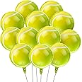Amazon.com: Motionchic 20 Pcs 18 Inch Tennis Balloon Tennis Party ...