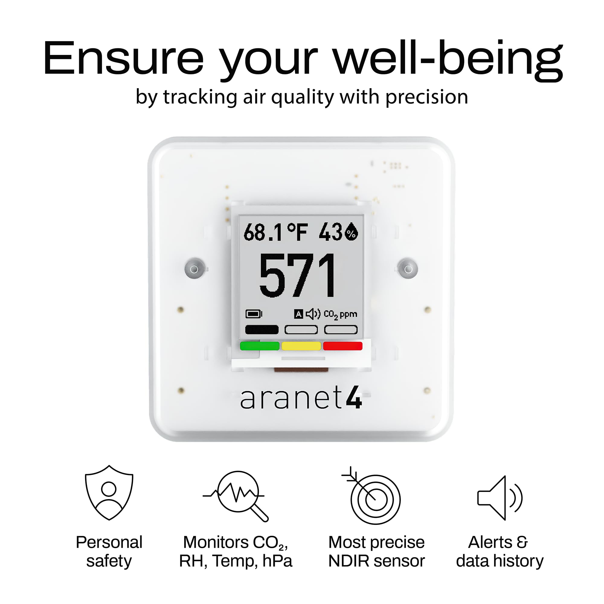 Mua SAF Aranet4 Home: Wireless Indoor Air Quality Monitor for Office or ...