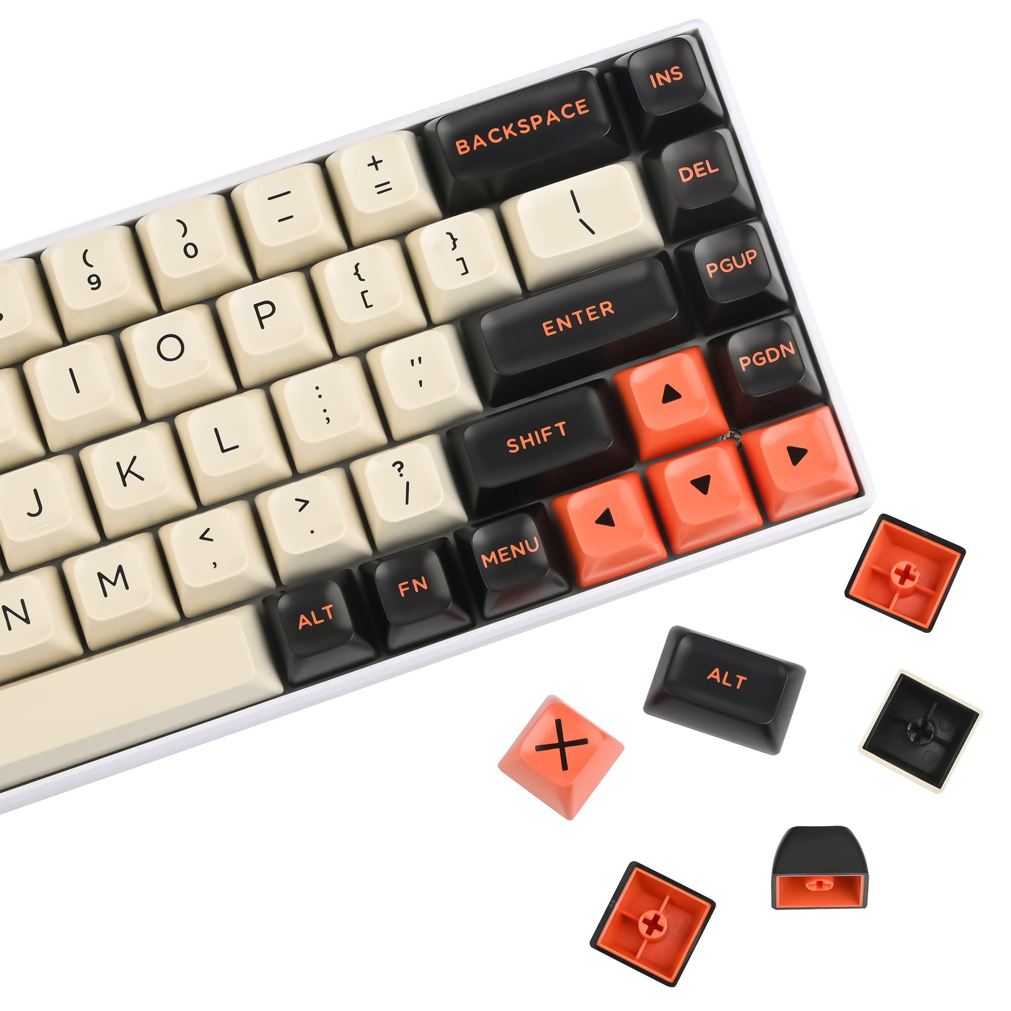 Mua Retro Carbon Keycaps ASA Profile 150-Key Custom Doubleshot ABS Key ...