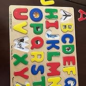 Amazon.com: Melissa & Doug See-Inside ABC Large Wooden Puzzle (26 pcs ...