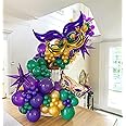 Amazon.com: Kozee dark purple green Pearl gold Balloon garland arch Kit ...
