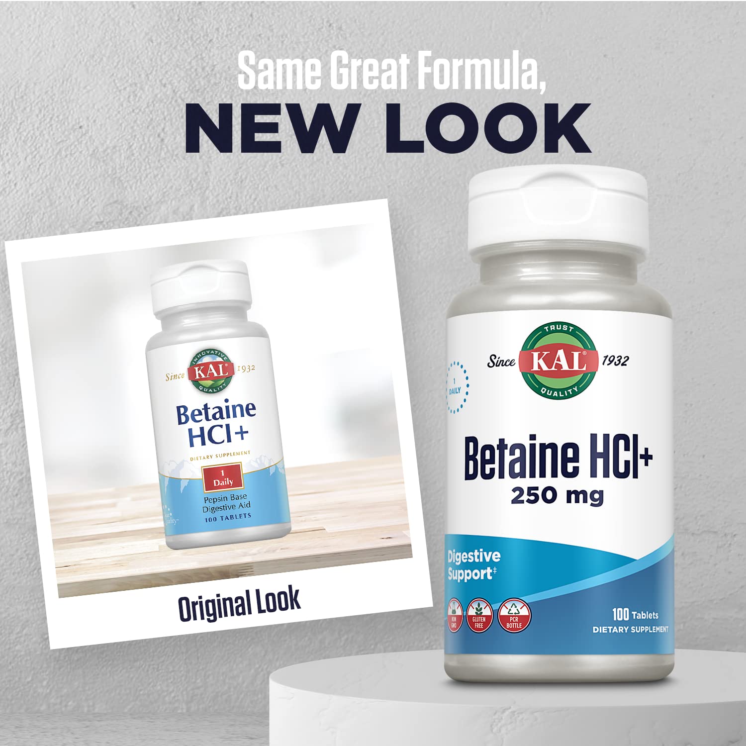 Mua KAL Betaine HCL with Pepsin, Digestive Health Supplement with 250mg ...