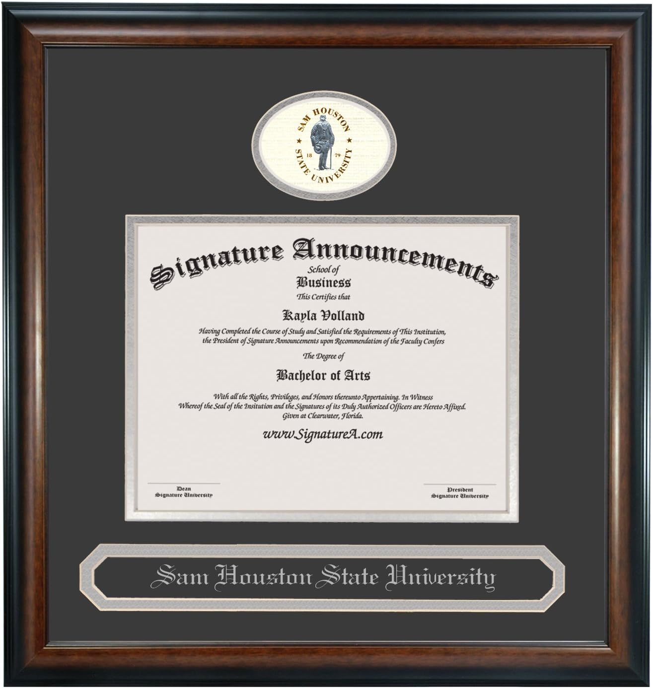 Amazon.com: Signature Announcements Sam Houston State University (SHSU ...