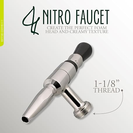 Mua Nitrogen Draft Beer Faucet - Steel Keg Faucet and Plastic Keg Tap ...