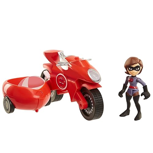 The Incredibles 2 Elasticycle & Elastigirl Vehicle Playset Action ...