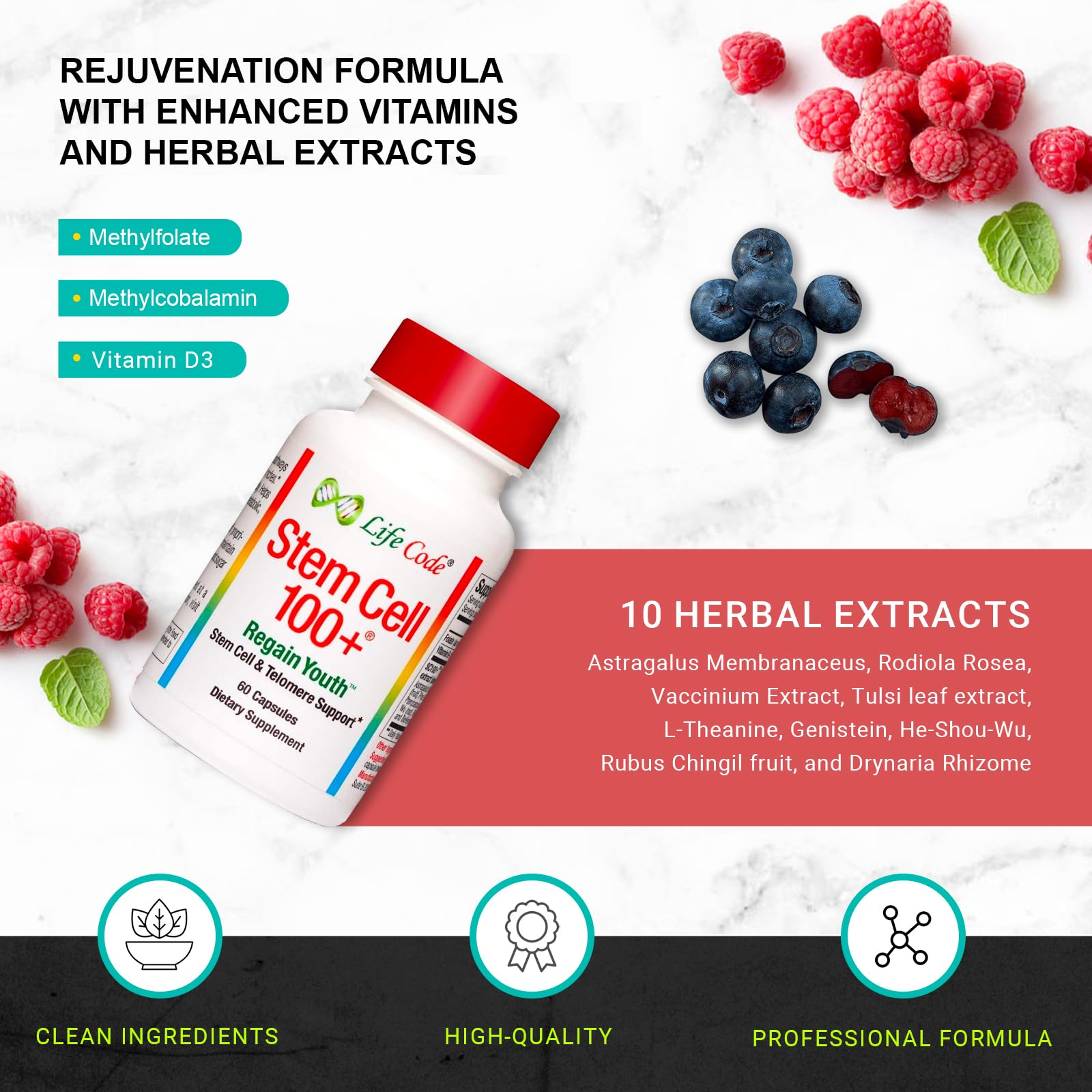 Mua Stem Cell 100+: Multi-Pathway Anti-Aging & Regeneration Supplement ...