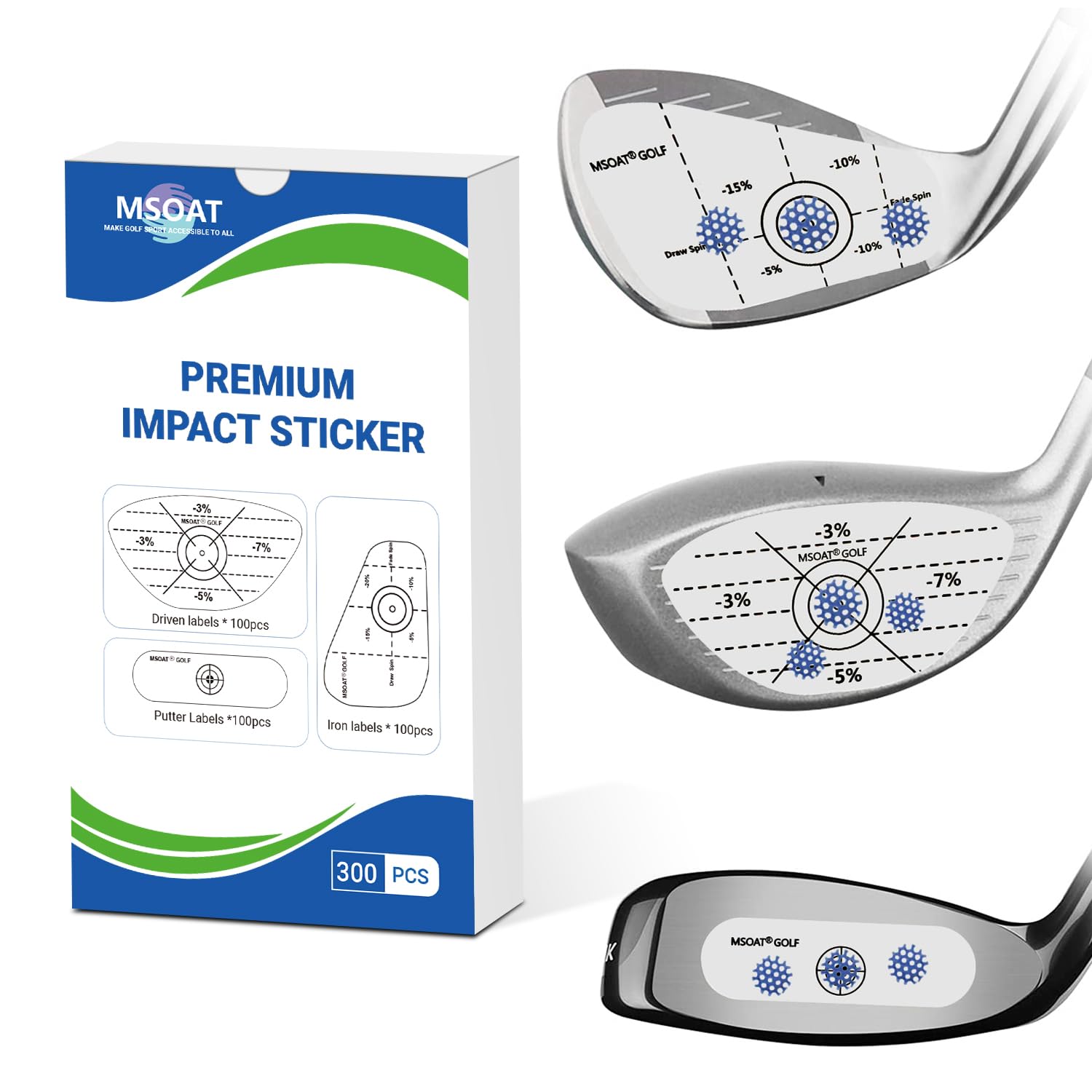 Mua MSOAT Golf Impact Tape Set 24pcs/120pcs/300pcs, Self-Teaching Sweet ...