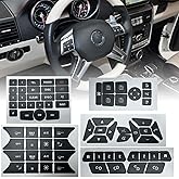 Amazon.com - NPSNGSJY Car Interior Stickers Button Decals Fit for ...