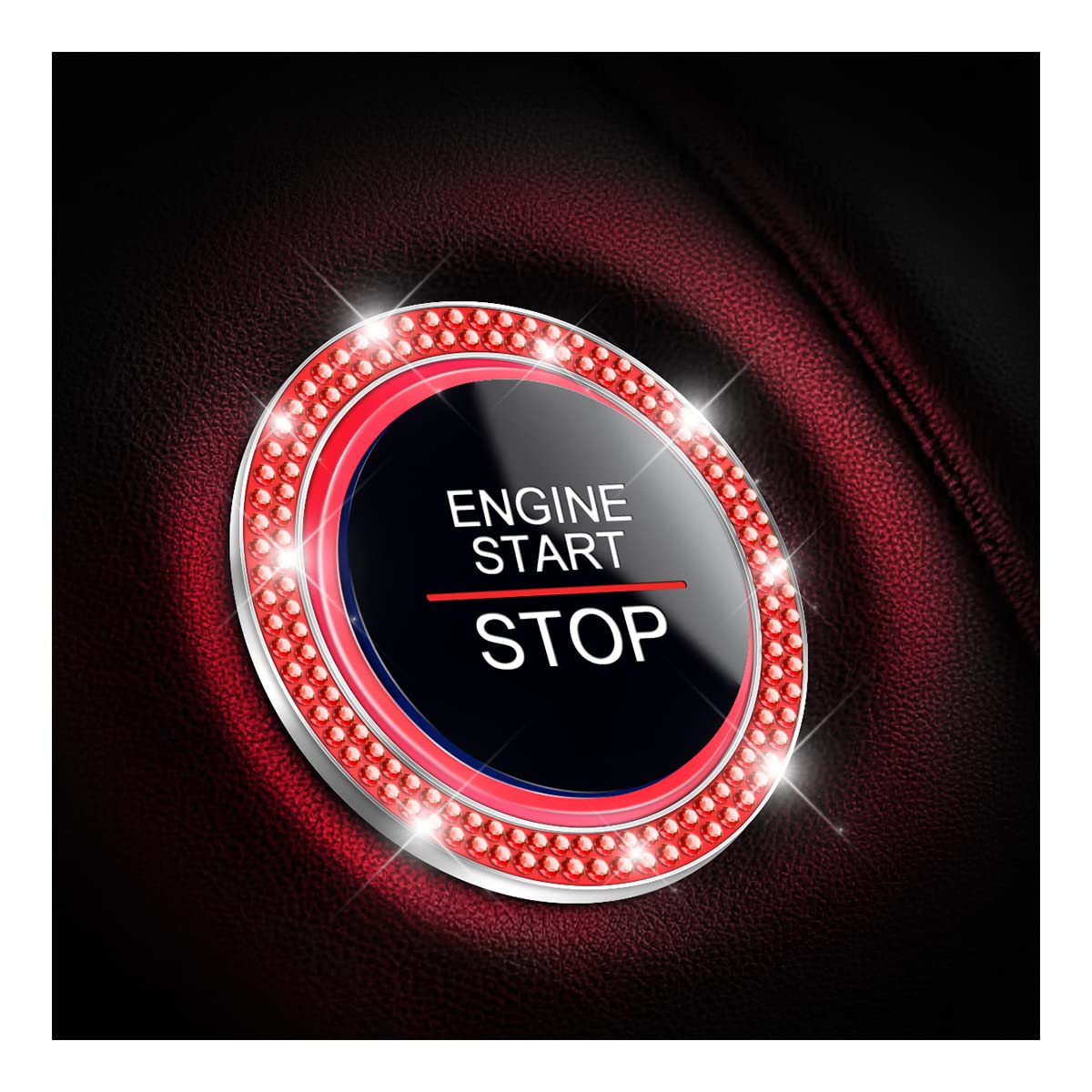 Mua Car Bling Crystal Rhinestone Engine Start Ring Decals, 2 Pack Car ...