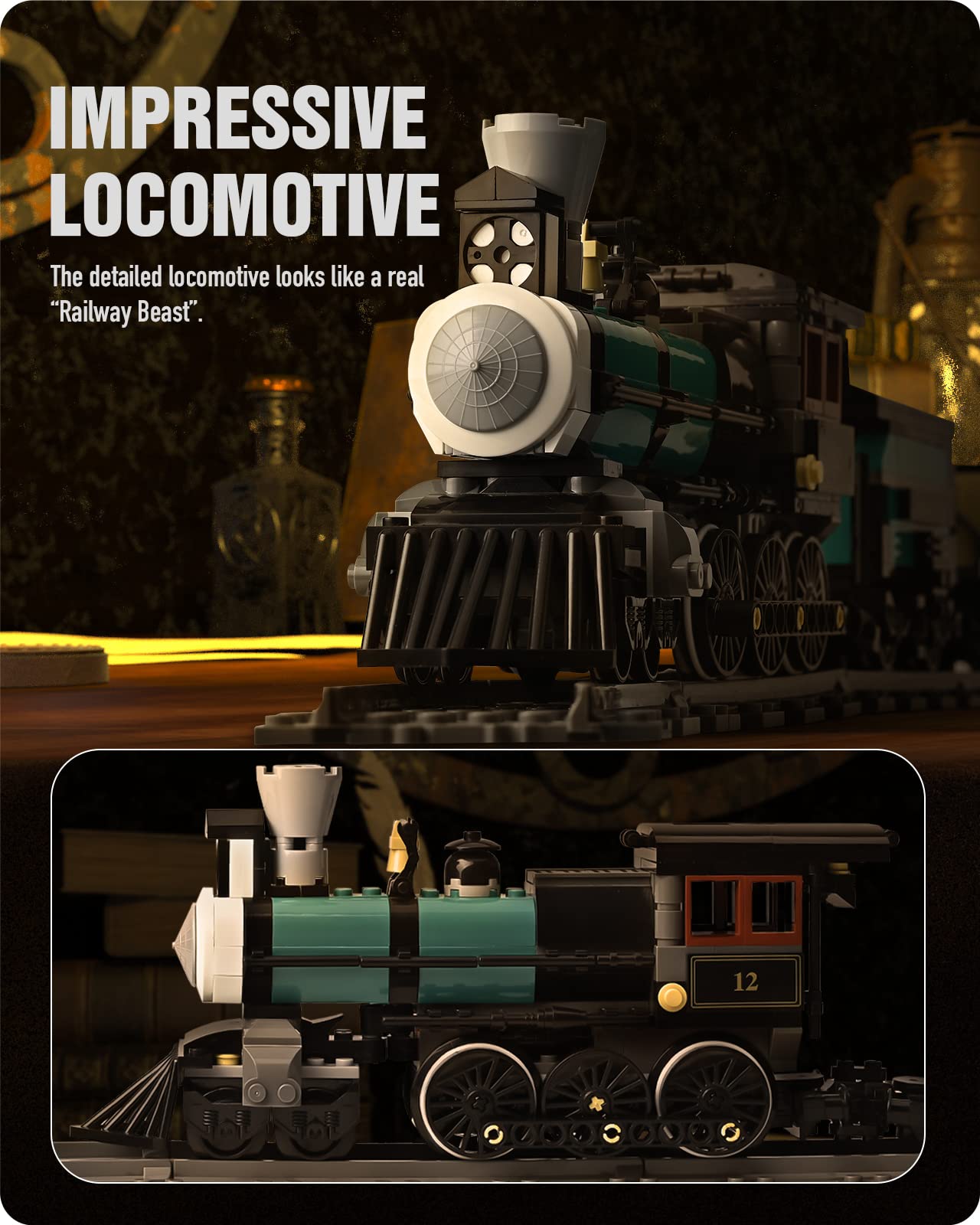 Mua Nifeliz TH10 Steam Train Building Kit and Engineering Toy ...