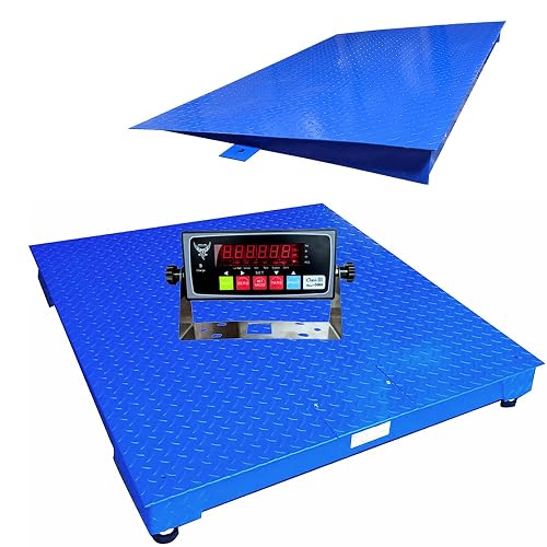 PEC Floor Scales/Pallet Scale with Ramp and Indicator, Carbon Steel ...