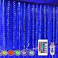 Amazon.com: KJOY 16 Color Changing Rainbow Curtain Lights Backdrop ...