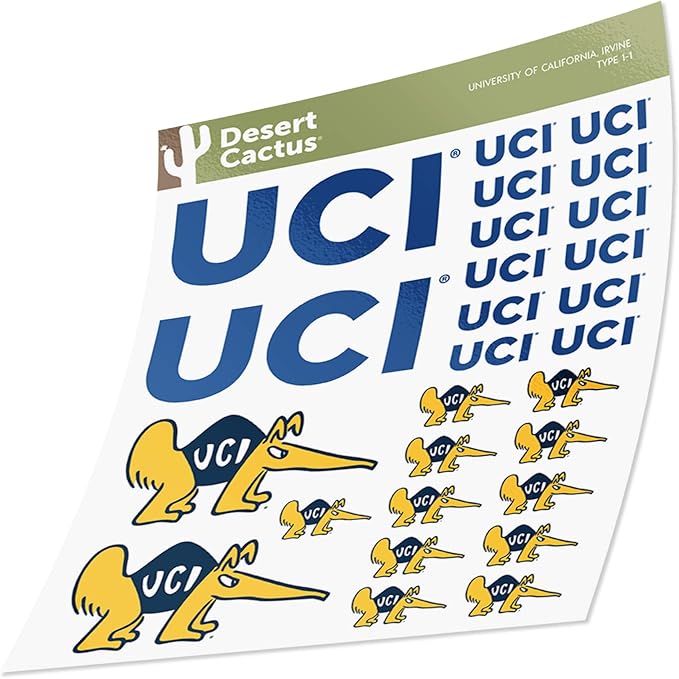 University of California Irvine Sticker Vinyl Decal Laptop Water Bottle ...