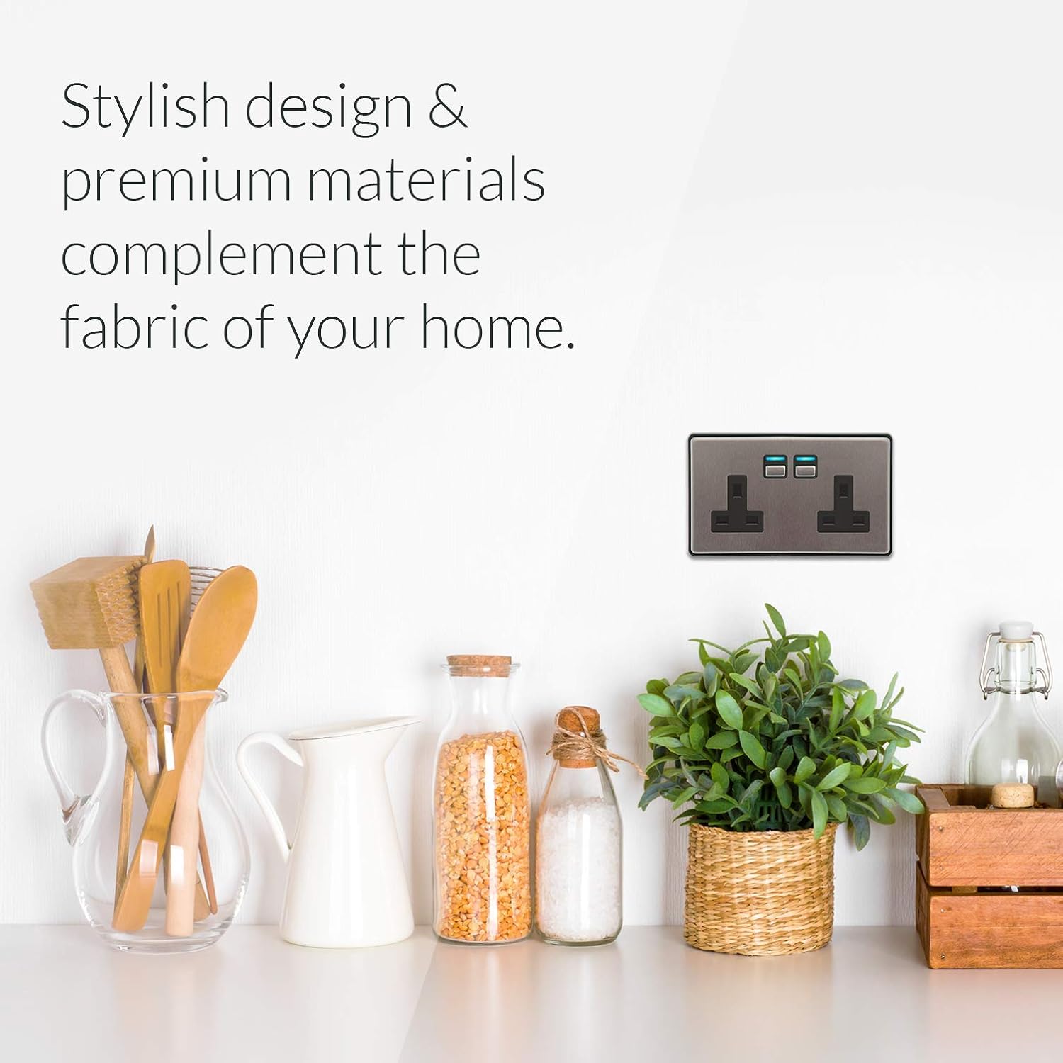 Lightwave L42 Smart Socket, 3000W, Stainless Steel – Works with Alexa ...