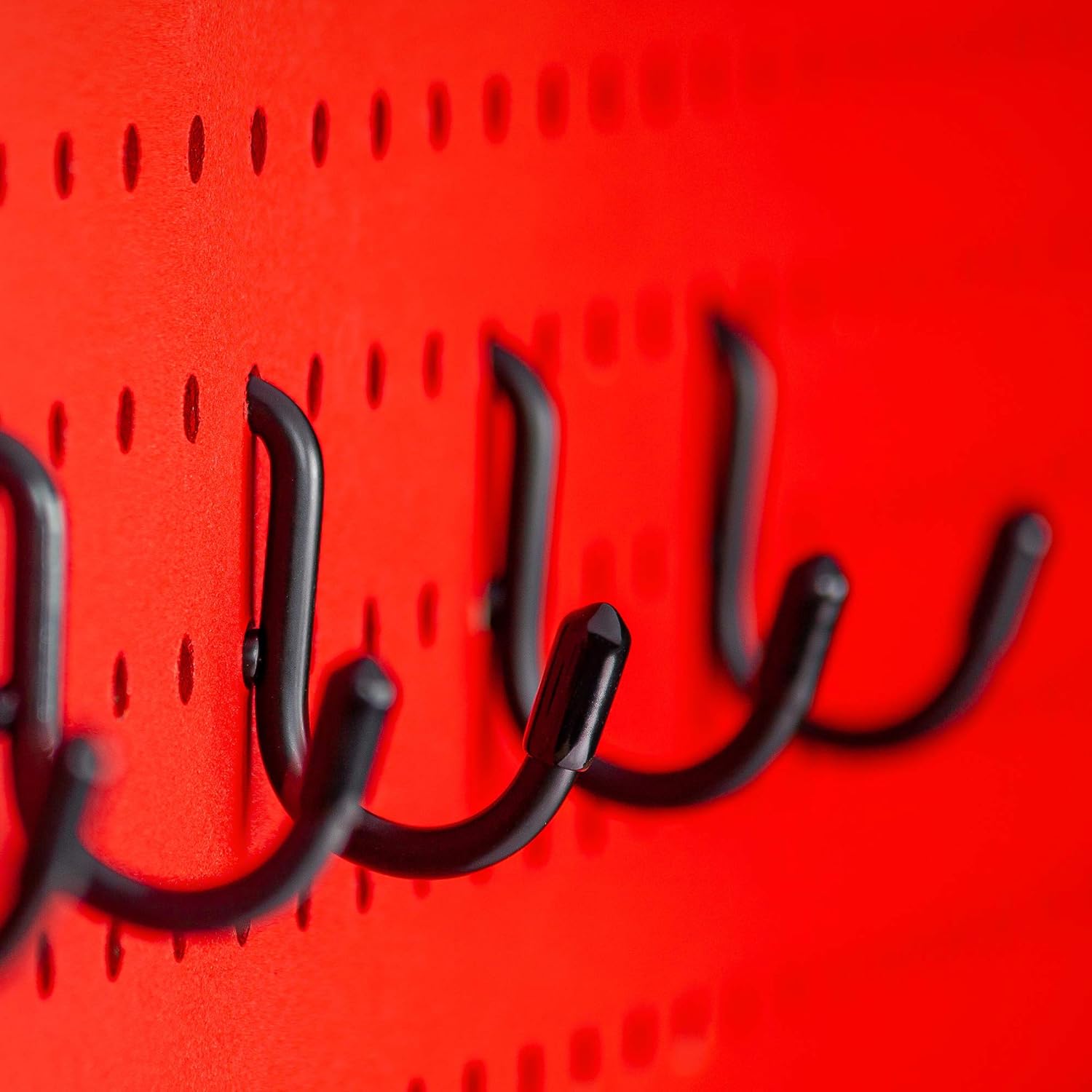 Amazon.com: Extra Thick Black 1/4'' Metal J Hooks for Pegboard 60 Pcs ...