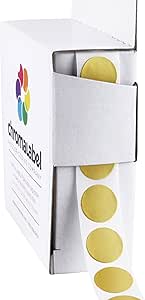 Amazon.com : ChromaLabel 1 Inch Round Label Permanent Color Code Dot ...