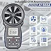 HVAC CFM Anemometer, AIOMEST Handheld Air Flow Meter Measuring Wind ...