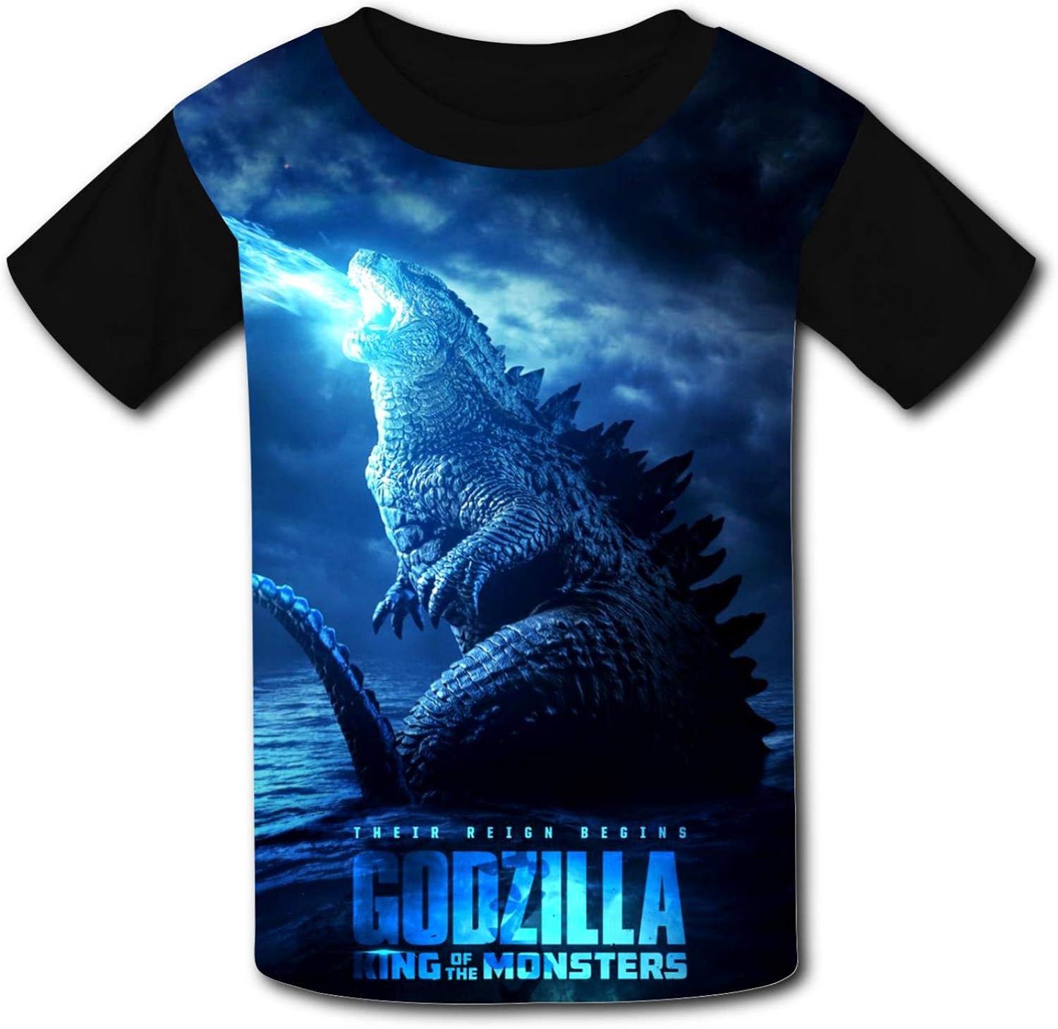 863 Godzilla-Poster Graphic T Shirt Kids Short Sleeve Casual T Shirt ...