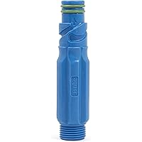 Aquor Angled Hose Connector, with Check Valve, Aquor Blue