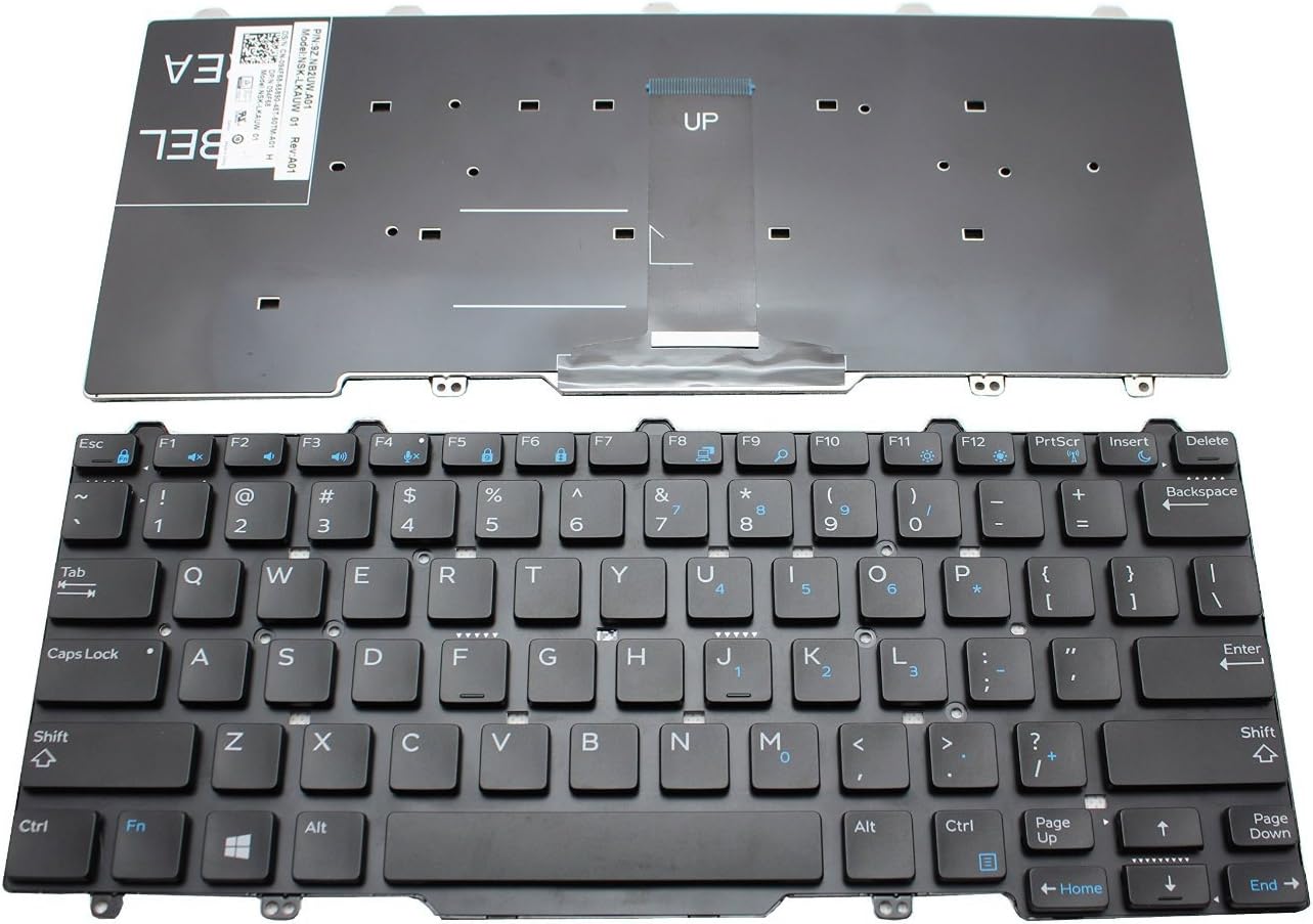 Amazon.com: New US Black Laptop Keyboard No-Frame Replacement for Dell ...
