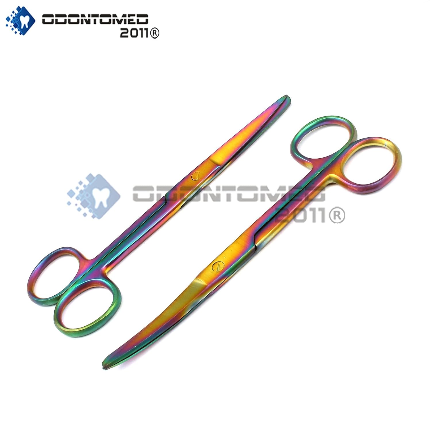 Amazon.com: OdontoMed2011 Set of 2 Multi Titanium Color Rainbow ...