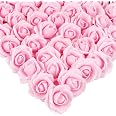 Amazon.com: 200Pcs Light Pink Artificial Rose Flower Heads,INSUNSIX 1 ...