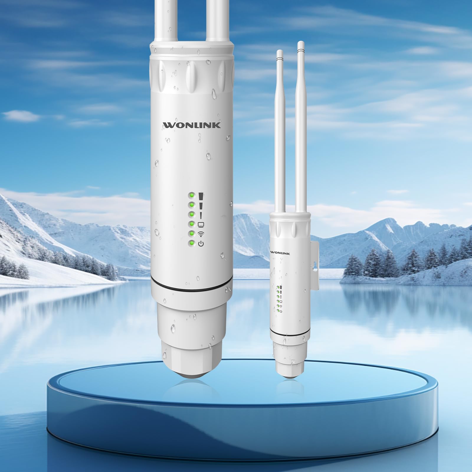 WONLINK Outdoor Wireless Access Point, AC1200 Dual Band All-Weather ...