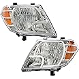 Amazon.com: WFLNHB Headlight Assembly Replacement for Frontier 2009-2021 Halogen Headlights Set ...