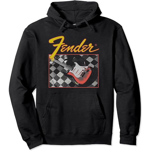 Officially Licensed Fender Fender Vintage Guitar Hoodie - Official ...