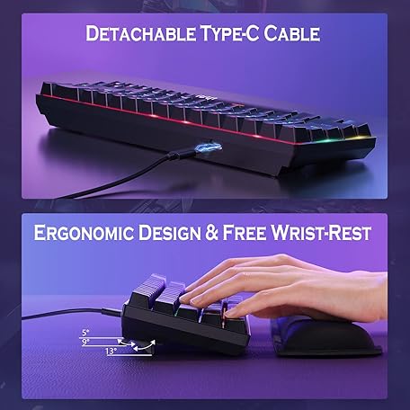 Mua UHURU Mechanical Gaming Keyboard, UMK-100 Wired 60% 68 Keys ...