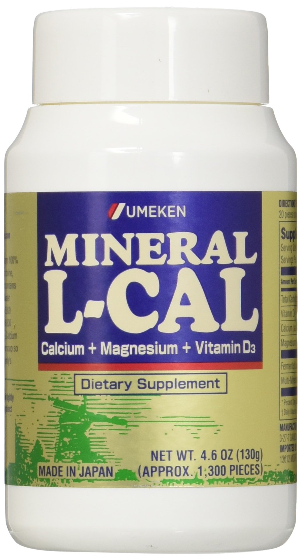 Mua Mineral L-Cal Supplement, Small Bottle, 2 Month Supply, Enriched ...