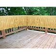 Amazon.com: Hawaiian Luau Grass Raffia Fringe Banner Table Skirt for ...
