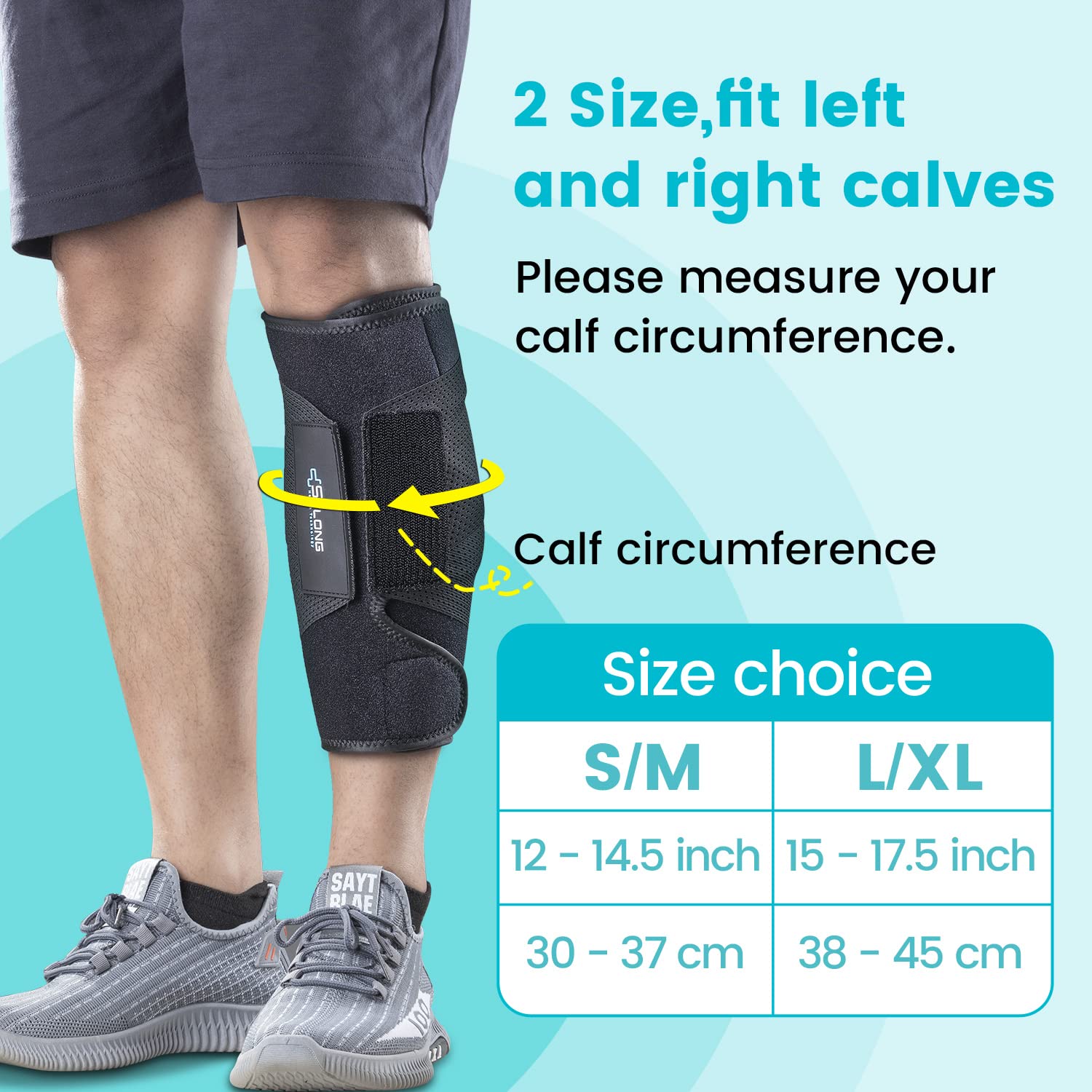 Mua Calf Brace Leg Compression Sleeves for Men & Women, Shin Splints ...