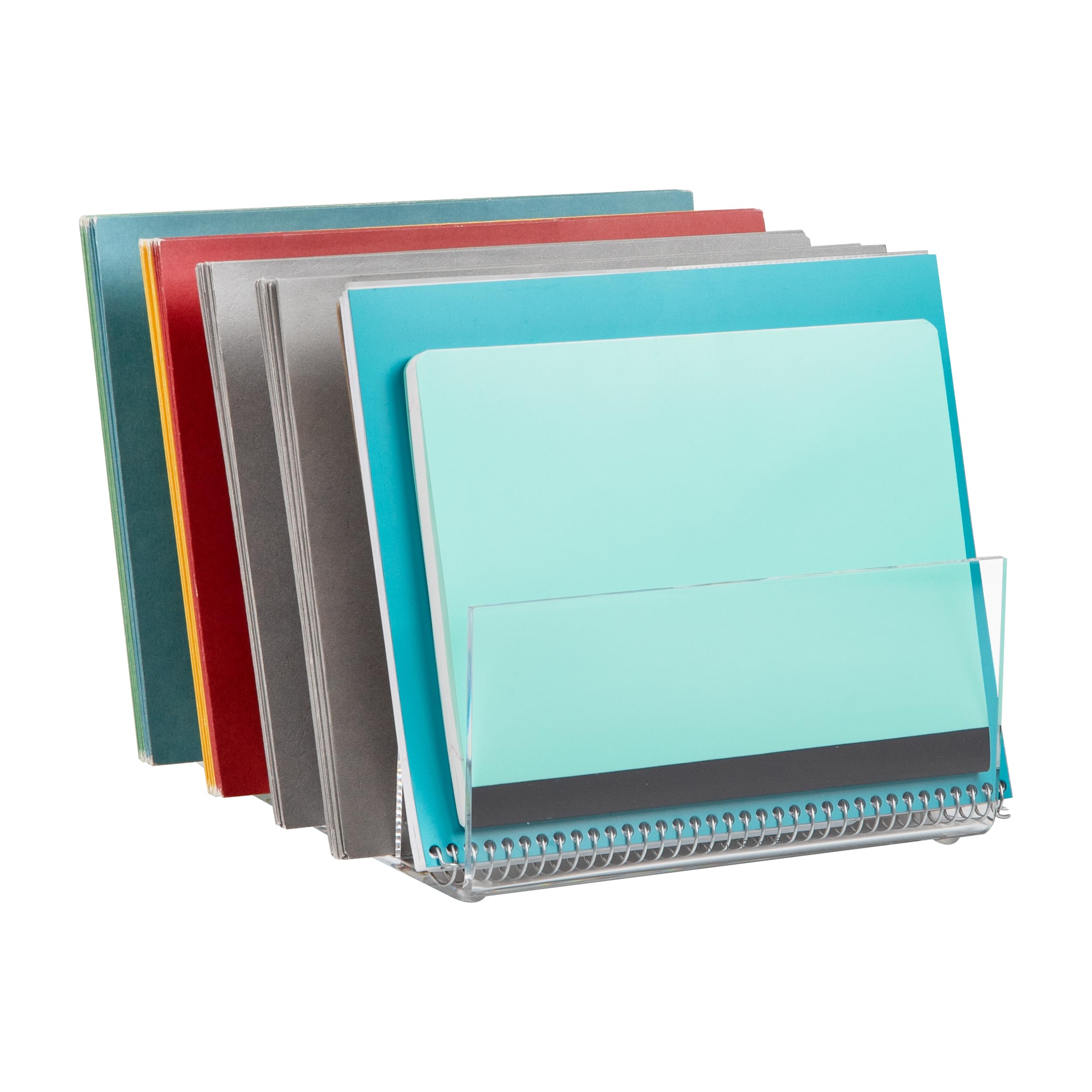 Mind Reader Vertical File Holder, Desktop Organizer, File Storage ...