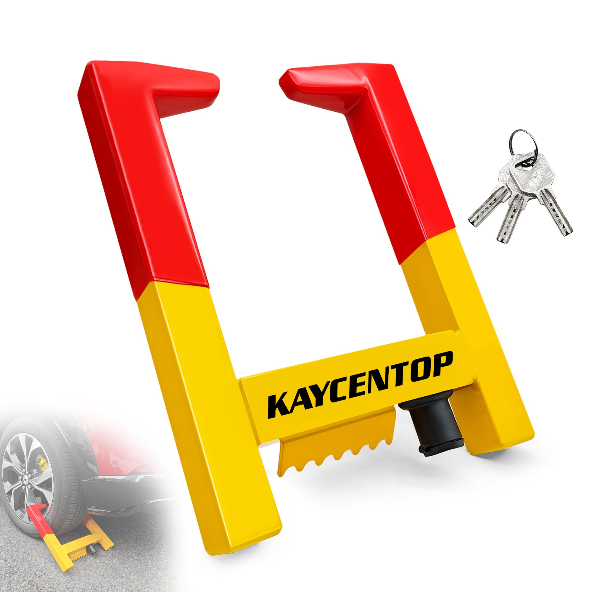 KAYCENTOP Universal Security Tire Lock, Anti Theft Wheel Lock, Great ...