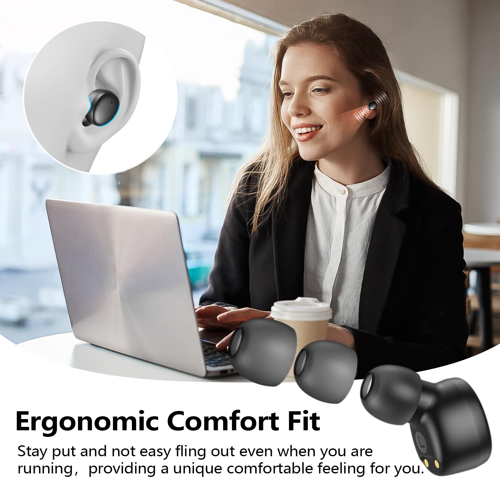 Mua kurdene kurdene Wireless Earbuds Bluetooth 5.3 in Ear Buds Light ...