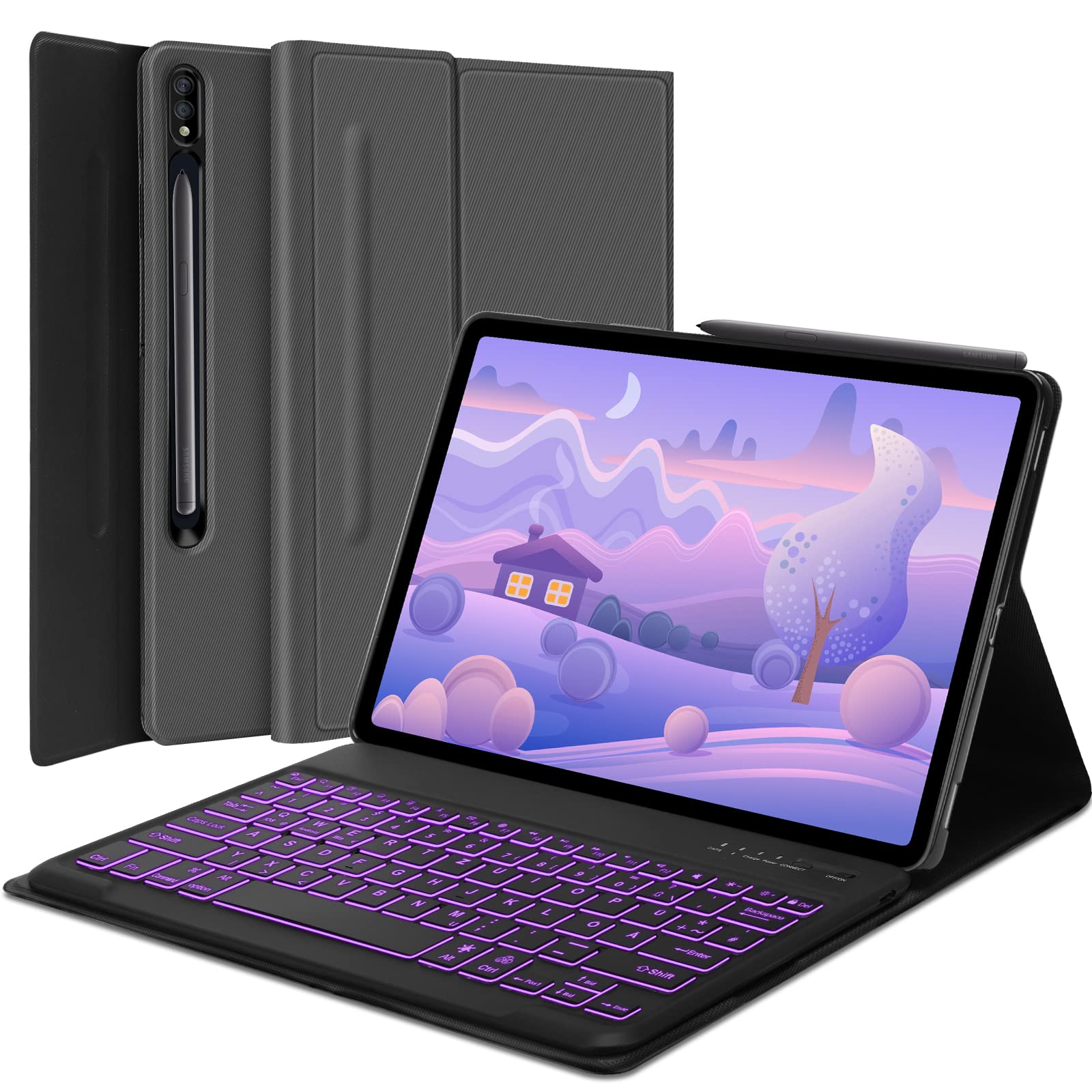 Mua Samsung Galaxy Tab S7 FE/S8 Plus/S7 Plus Keyboard Case 12.4'' -7 ...