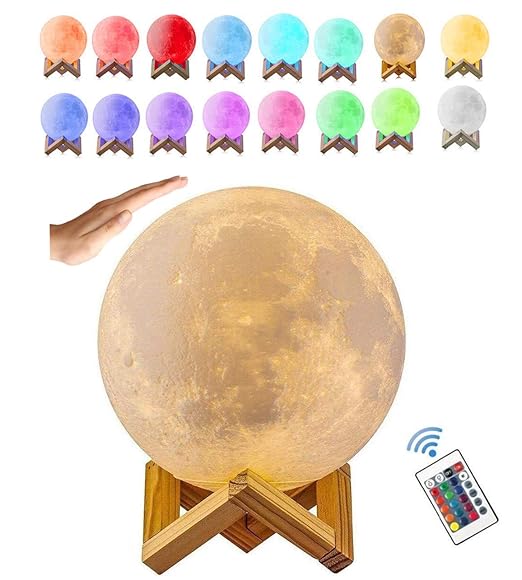 Luna Moon Lamp, Xndryan 5.9inch/15cm Moonlight Lamp 3D Print Full Moon ...