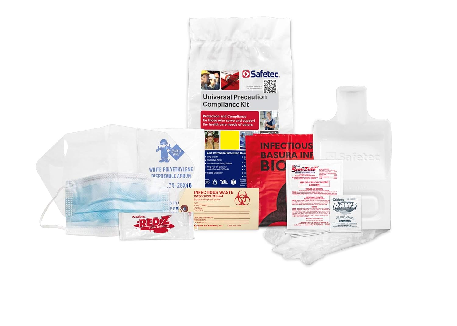 Safetec Of America 17102 Universal Precaution Biohazard Kits Pack of 12 ...
