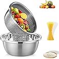 Amazon.com: POPGRADE 304 Stainless Steel Colander 2QT Microporous ...