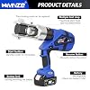 Electric Hydraulic Cable Lug Crimper Pliers Rechargeable Crimping Tool ...
