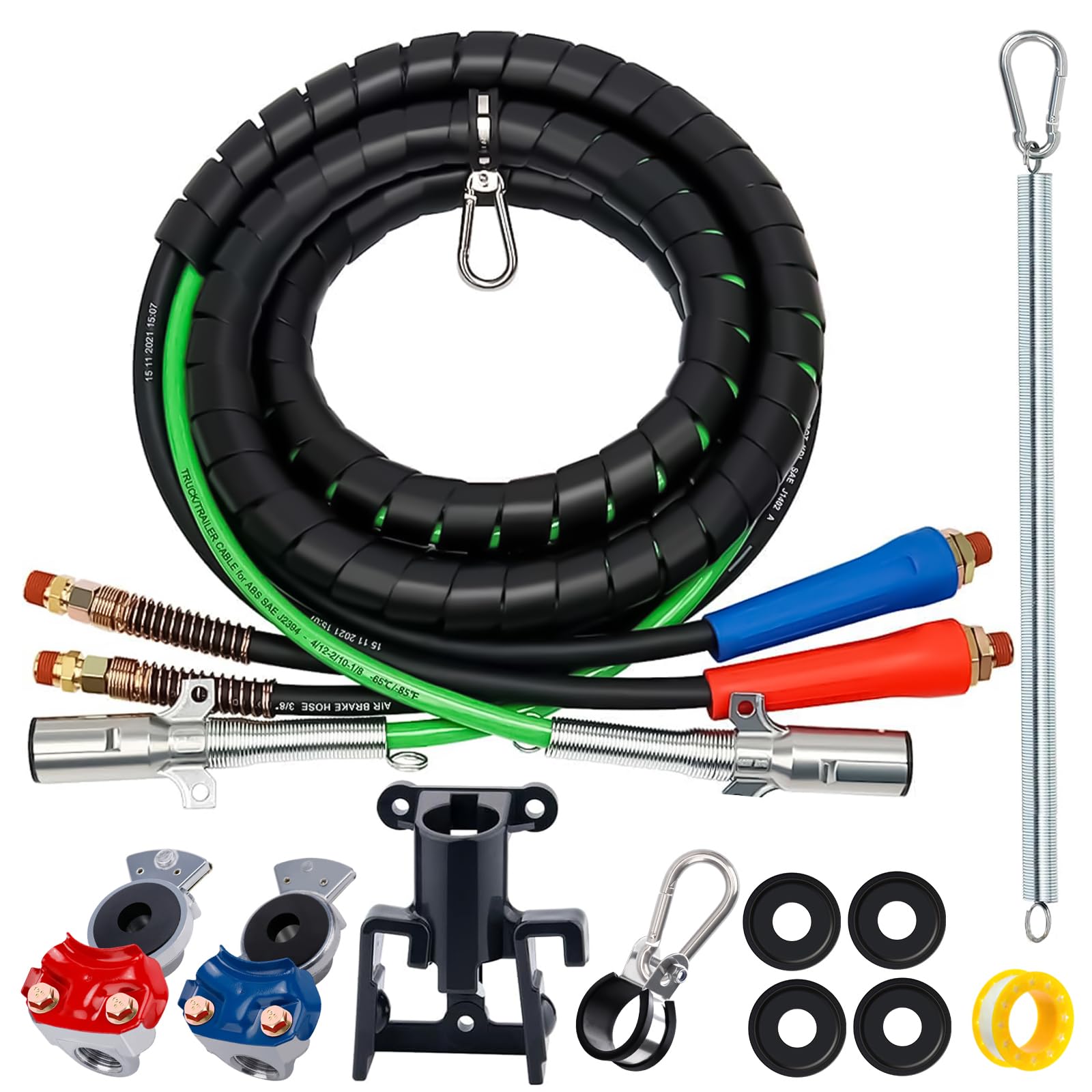 Mua Semi Truck Air Lines Kit 15FT 3 in 1 ABS Power Air Line, 7 Way ...