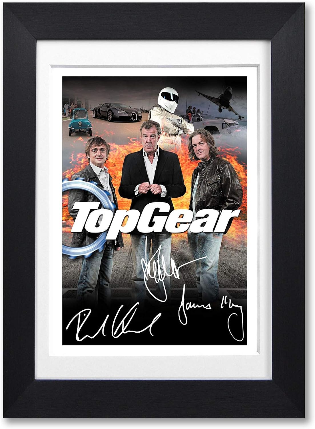 Mounted Gifts Top Gear Cast Signed Autograph A4 Poster Photo BBC TV ...