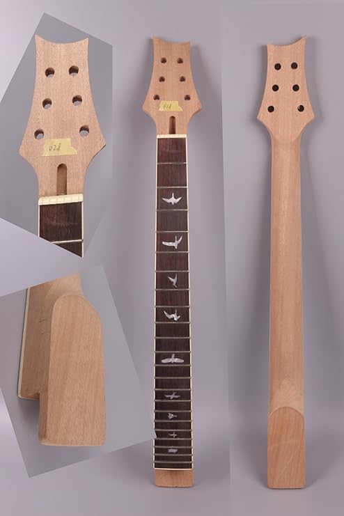 Unfinished electric guitar neck 22 fret PRS style 25 inch rosewood ...