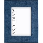 Amazon.com - MARIPOSA INDIGO BLUE FAUX GRASSCLOTH 4X6 FRAME | BLUE ...