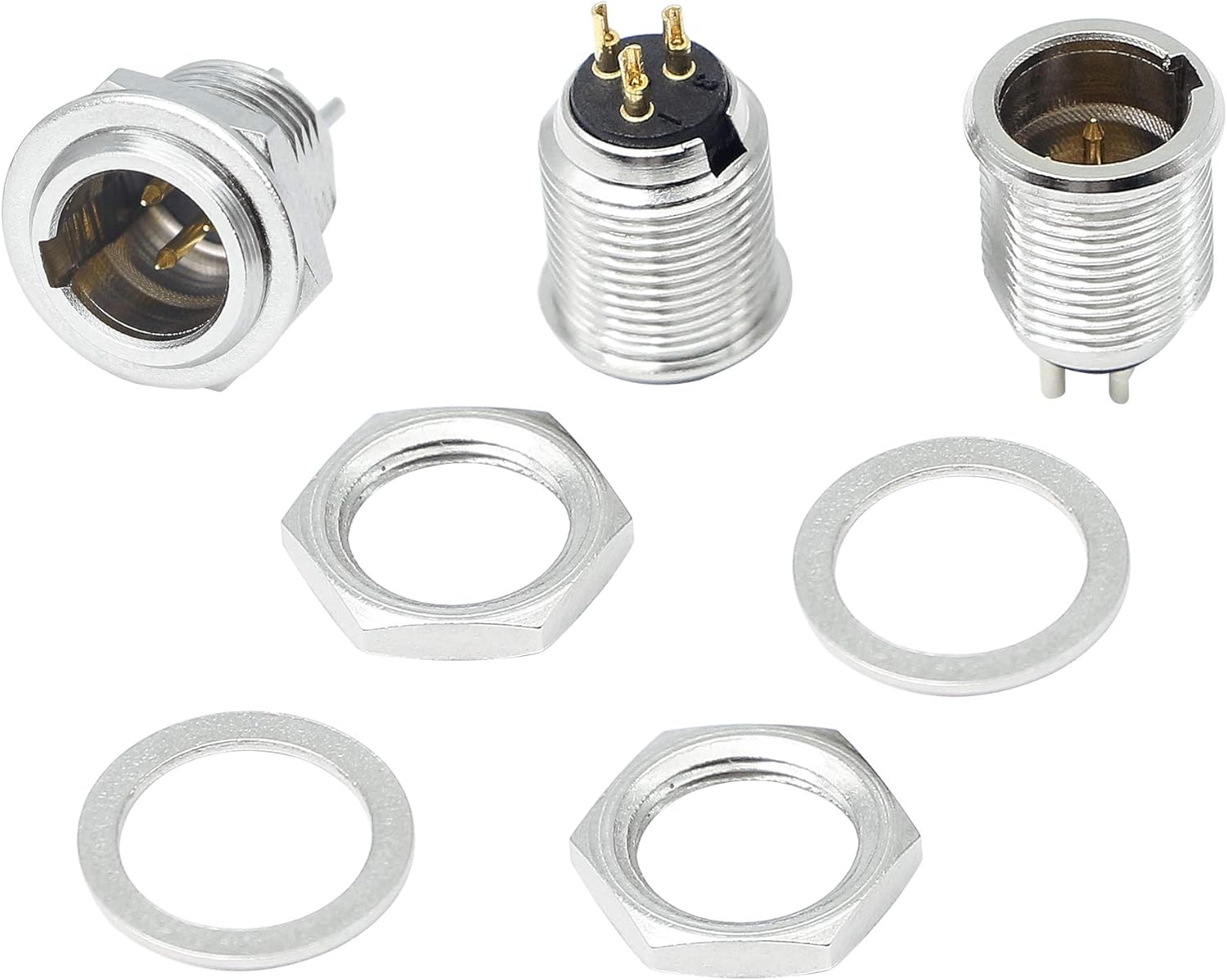 CERRXIAN 3 Pin Mini XLR Male Connector Gold-plated Mini XLR 3 Core ...