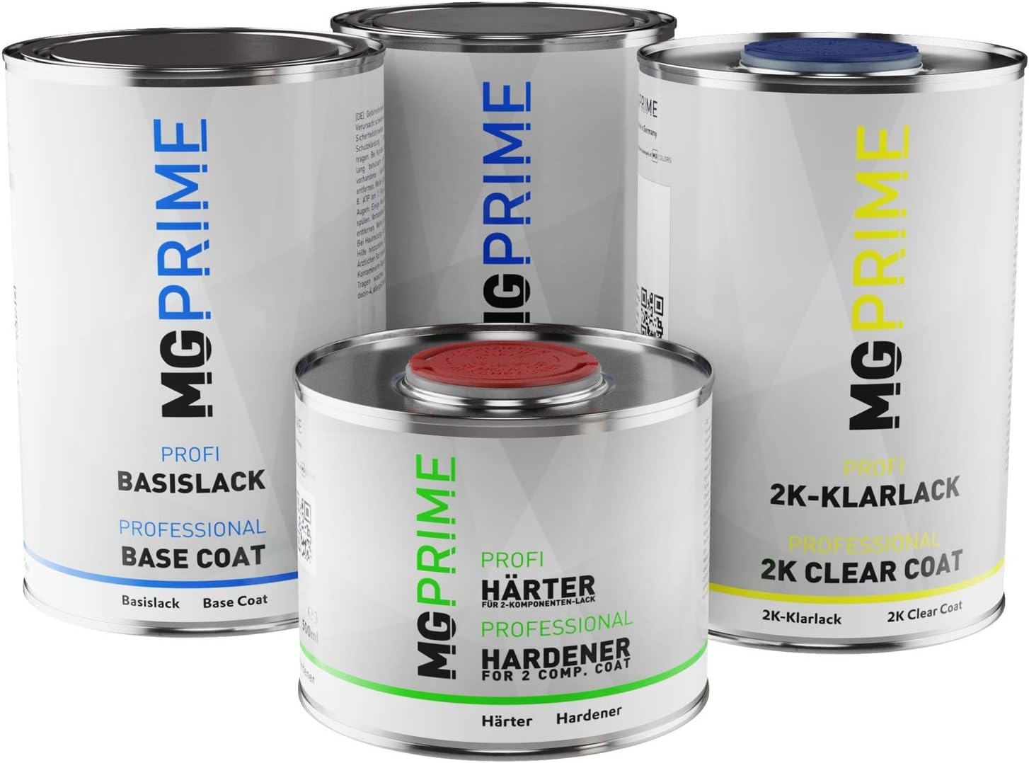 MG PRIME Autolack Dose Set für Porsche 0K1 / 0R Oryxweiss Perlmutt/Carraraweiss Metallic ...