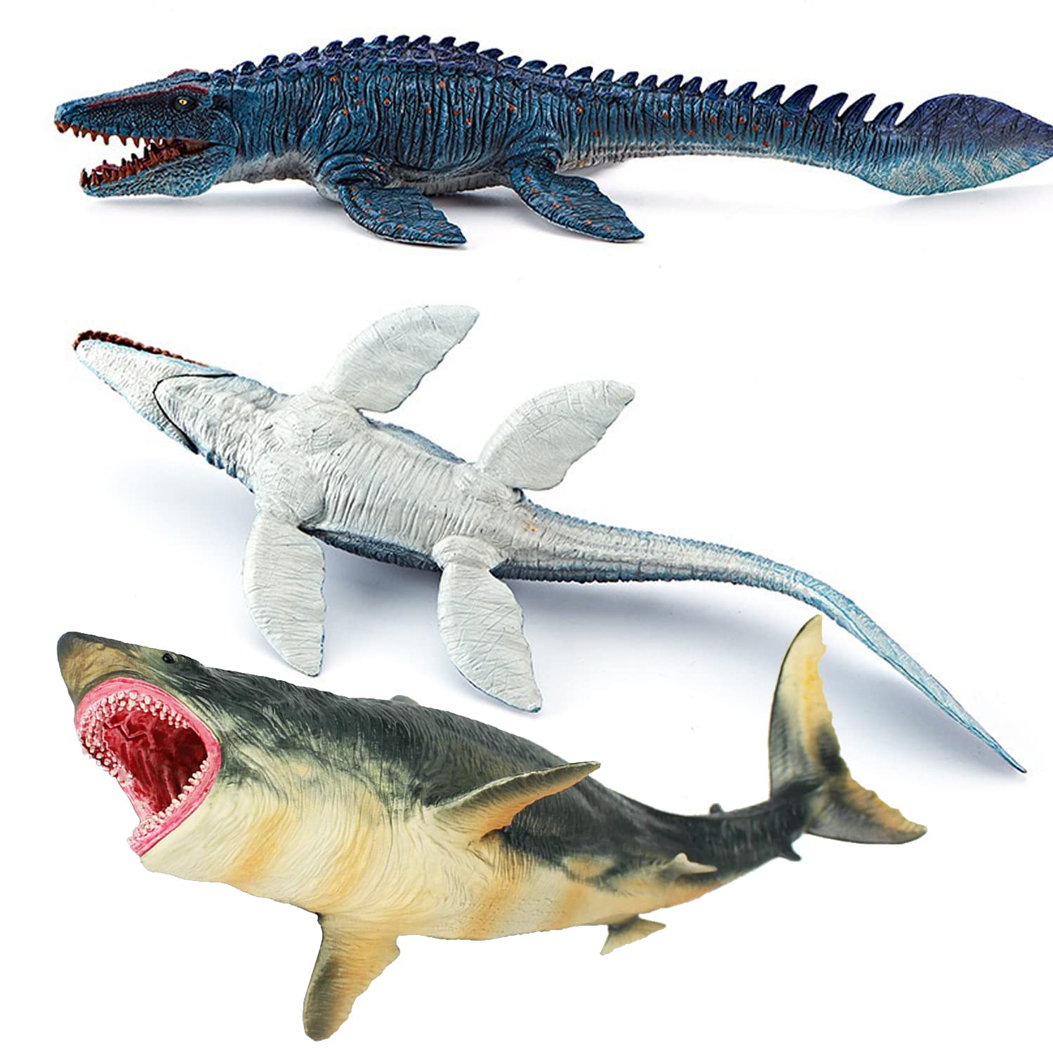 Mua Mosasaurus and Megalodon Figurine Toy Set, Dinosaurs Toys with ...