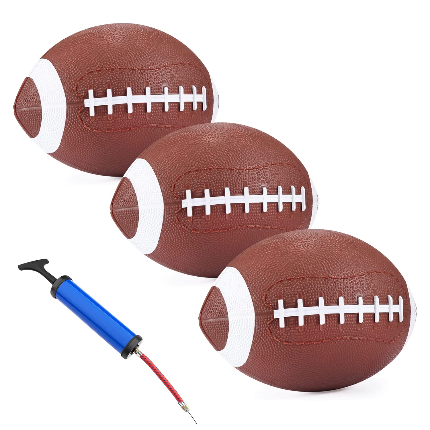 HAGAVALA Mini Footballs for Kids, 3 Packs 7.5 inch, Child's American ...