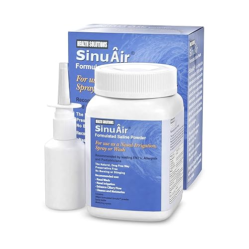 SinuAir Sinus Rinse Salt Solution - Saline Powder for SinuPulse System ...
